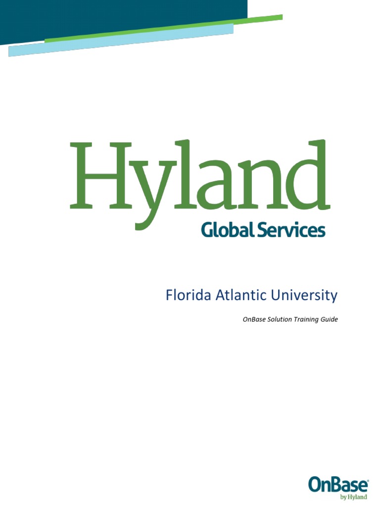 Onbase Training Guide | PDF | Information Retrieval | Computing