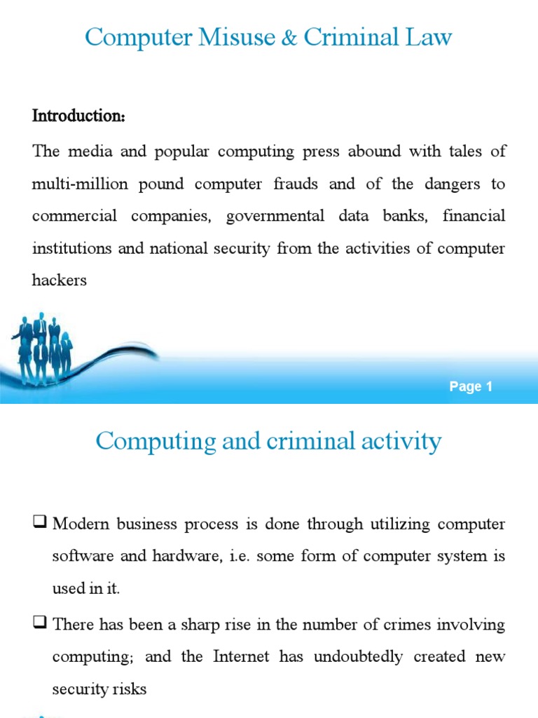 Computer Misuse and Criminal Law | PDF | Fraud | Security