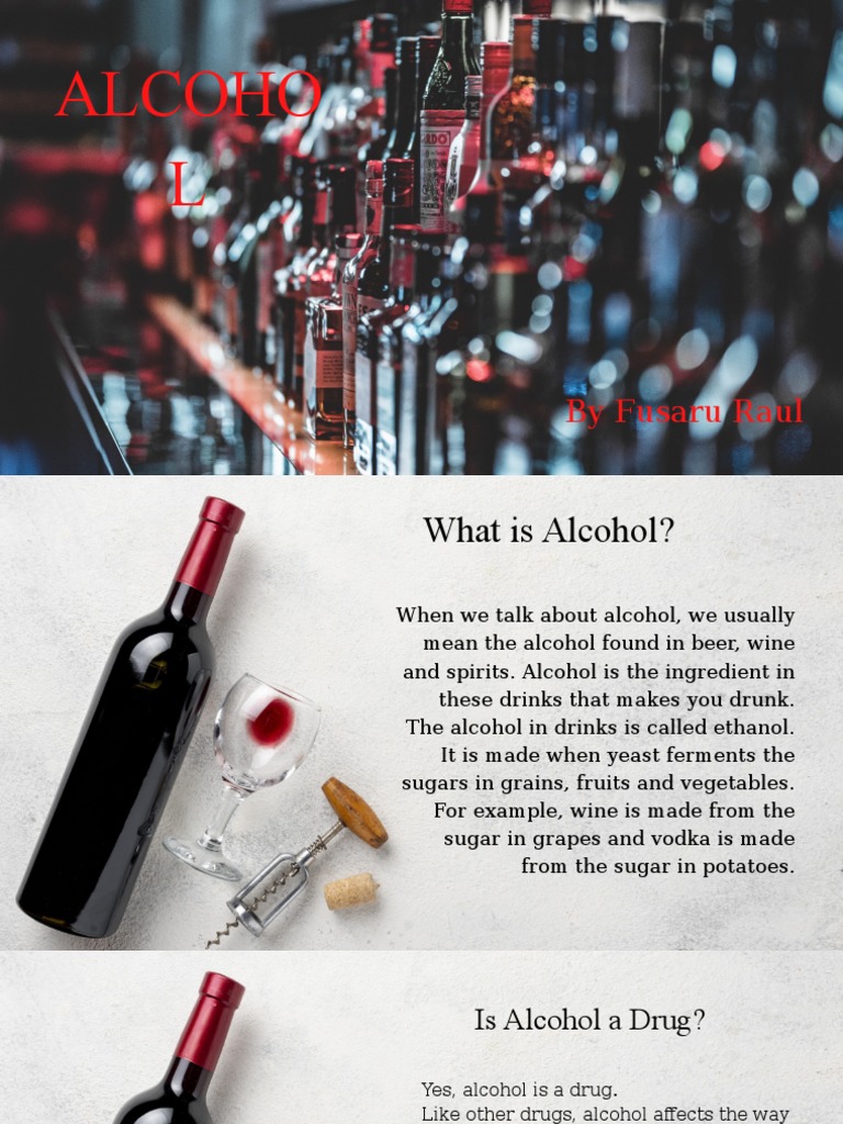 ALCOHOL | PDF | Alcoholic Drinks | Ethanol
