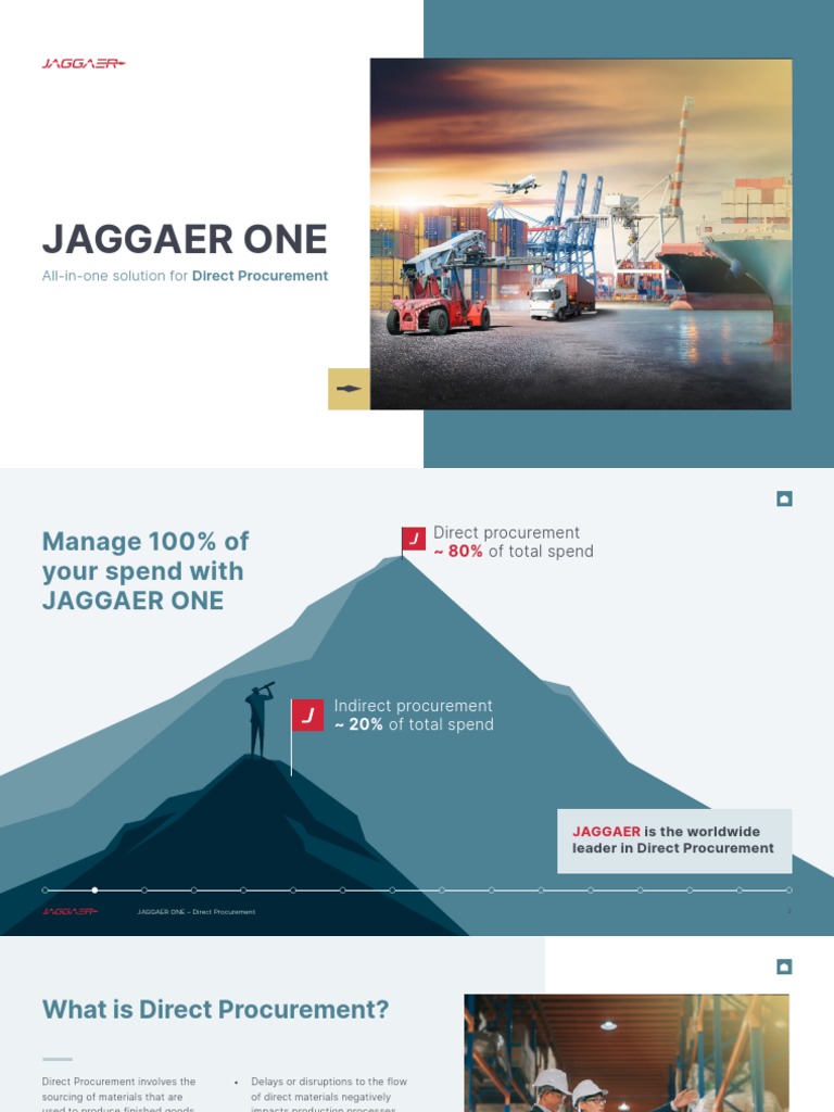 JAGGAER One Direct Procurement Brochure | PDF | Procurement | Supply Chain