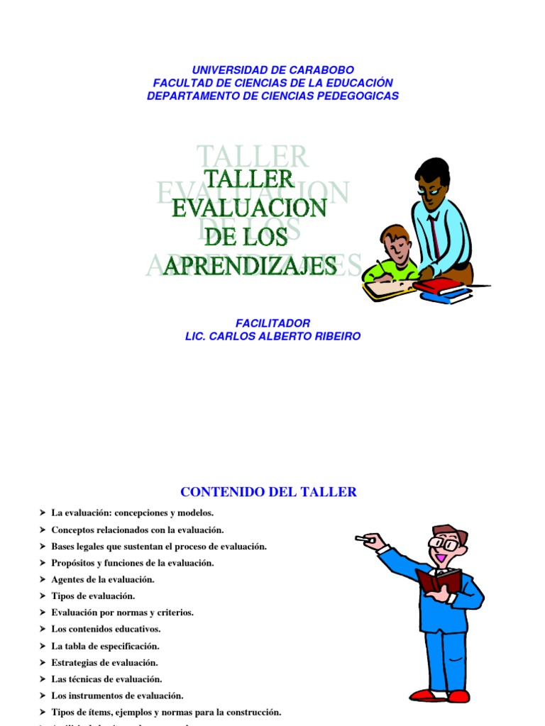 Taller de Evaluación de Los Aprendizajes | PDF | Evaluación | Aprendizaje