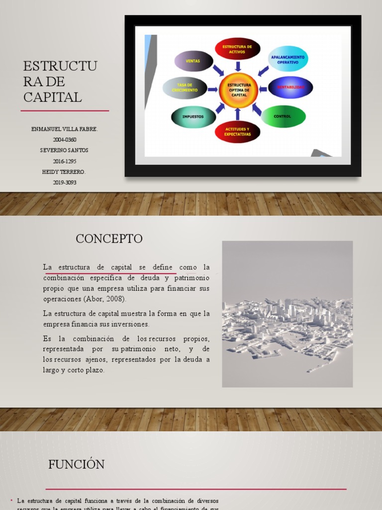 Presentacion Estructura de Capital | PDF | Apalancamiento (Finanzas) | Deuda