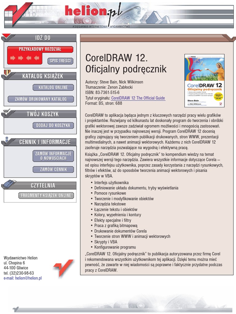 CorelDRAW 12. Oficjalny Podręcznik | PDF