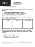 Activity Sheet in Makabansa 2 Q4 | PDF