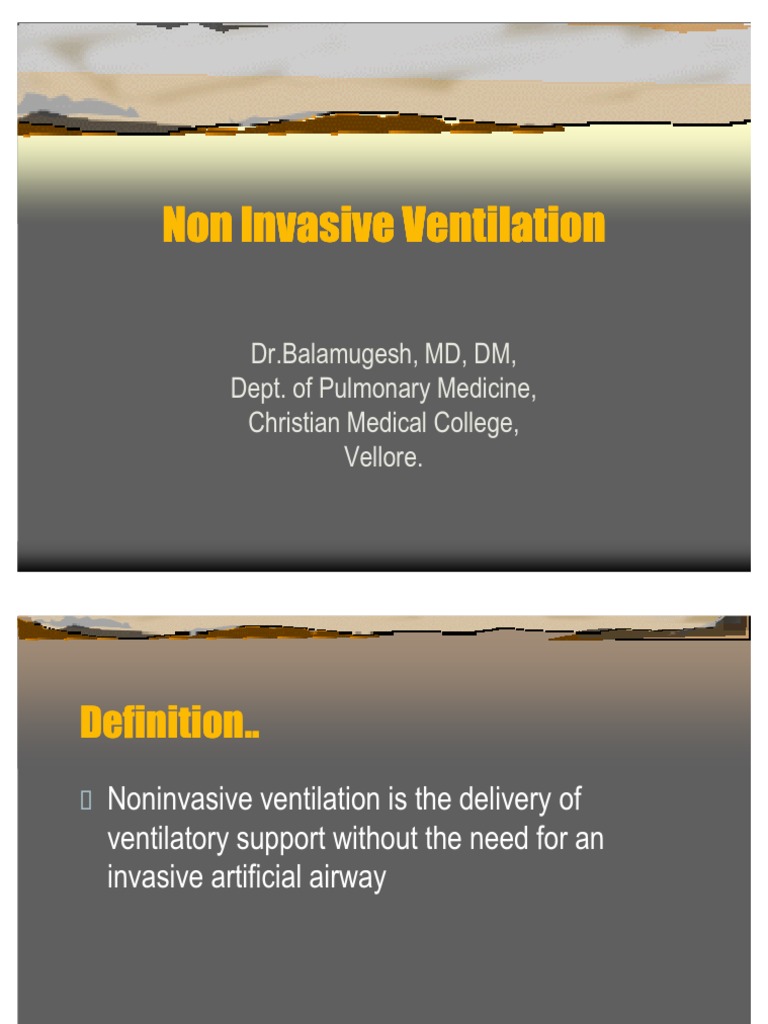 Non Invasive Ventilation Conference | PDF