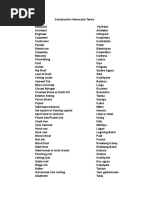 Construction Terms in Tagalog-English | PDF | Building Materials ...