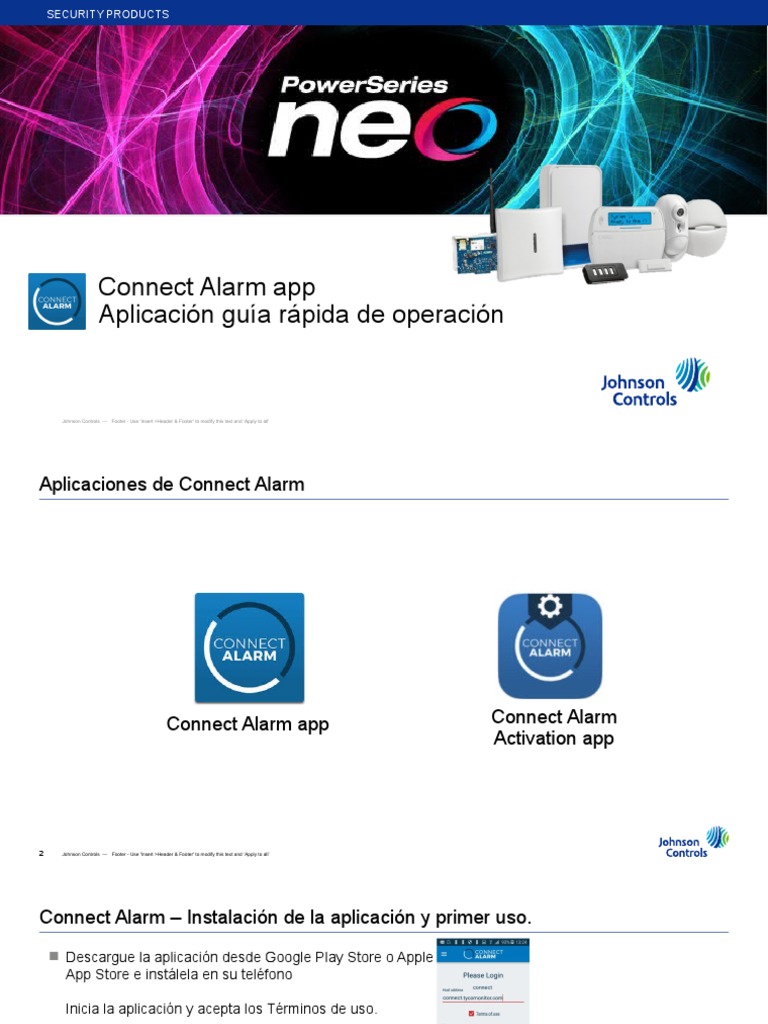Connect Alarm - Operation (PC) SPA | PDF | Aplicación movil | Software