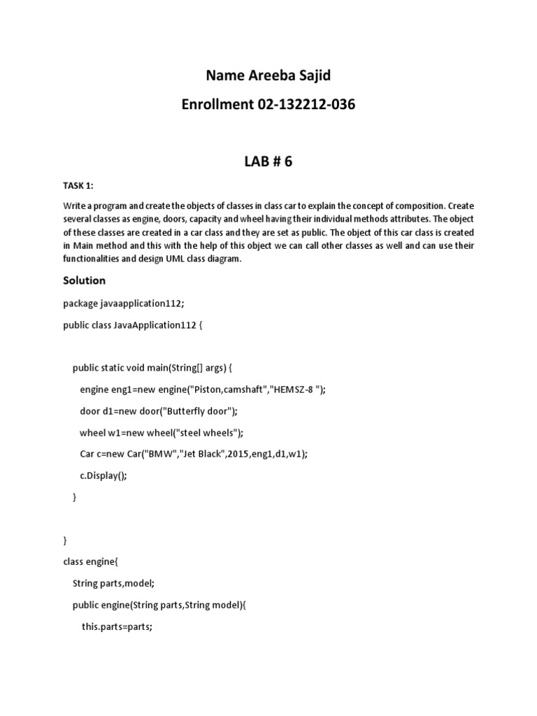 Lab 6 Pdf Computer Programming Programming Paradigms
