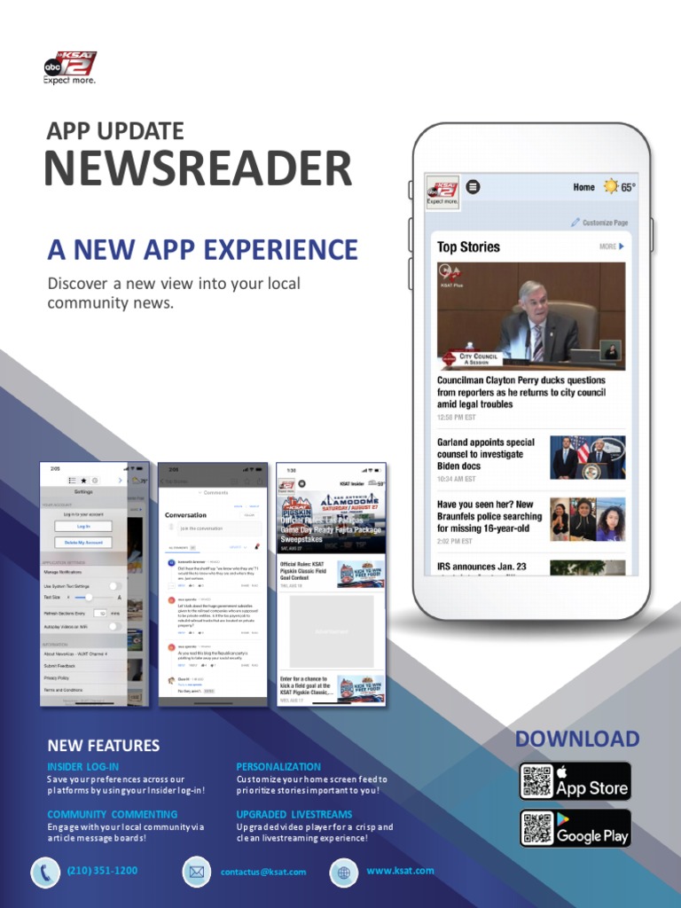 KSAT Newsreader QuickStartGuide Q12023 | PDF | Ios | Icon (Computing)