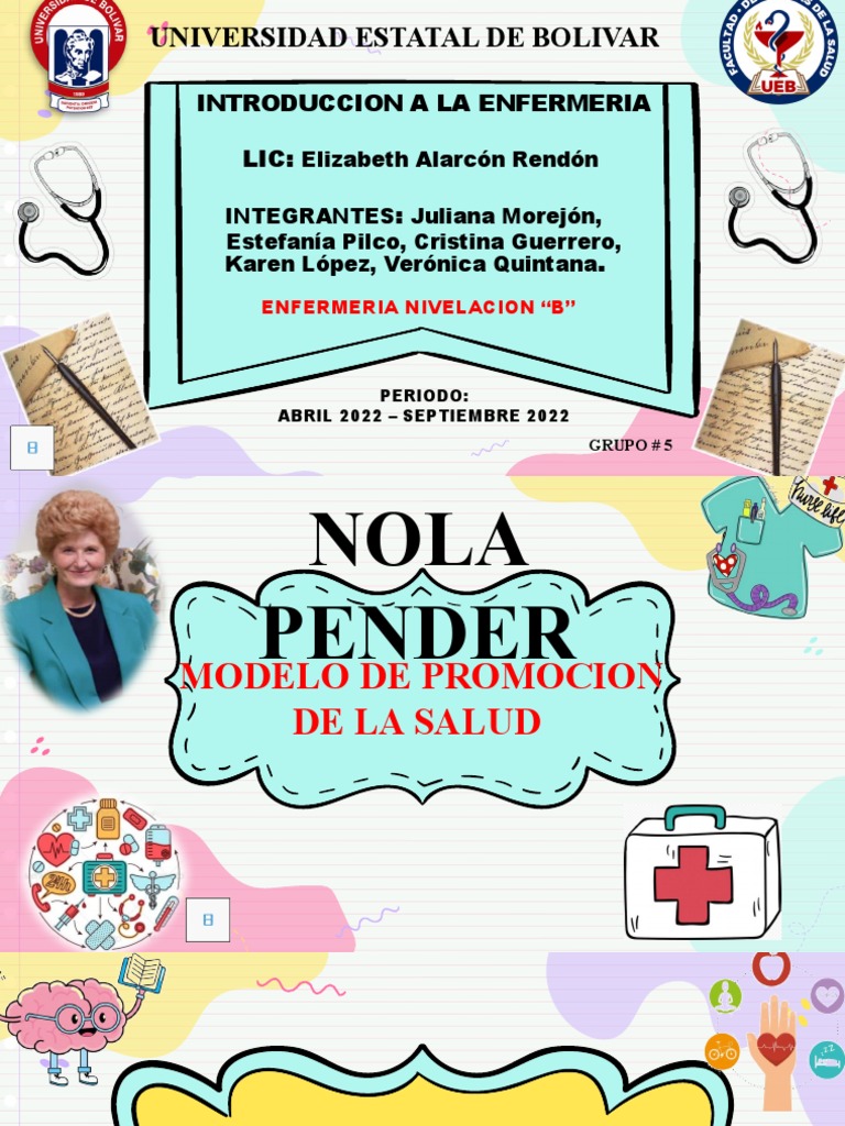 Modelo de Promoción de Nola Pender | PDF | Enfermería | Comportamiento