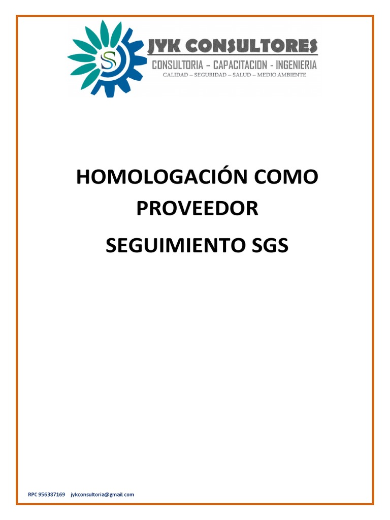 Homologacion de Proveedores - Auditoria de Seguimiento RESAC 2022 | PDF ...