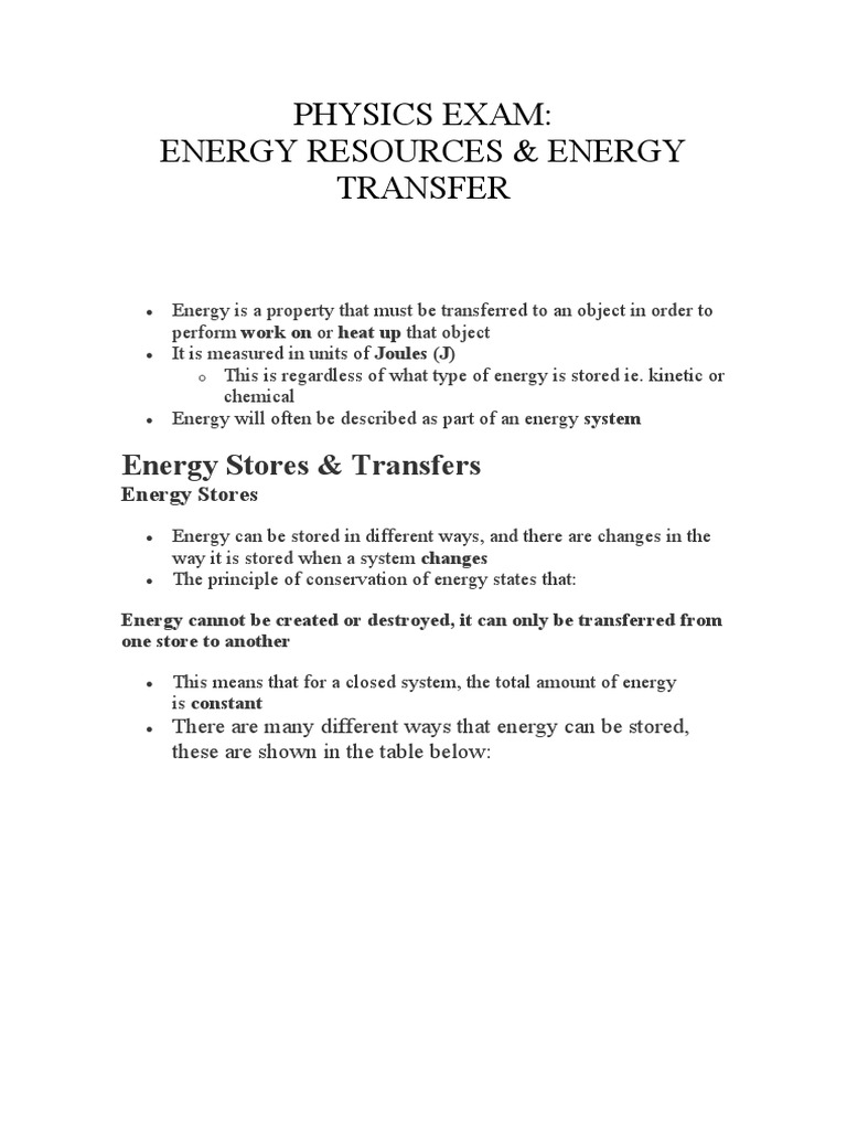 Physics Exam | PDF | Potential Energy | Mass