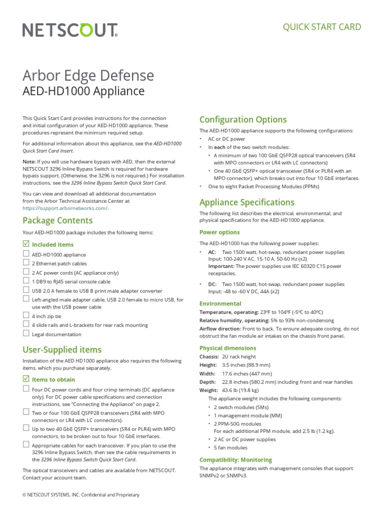 AED HD1000 Quick Start Card | PDF | Ip Address | Computer Network
