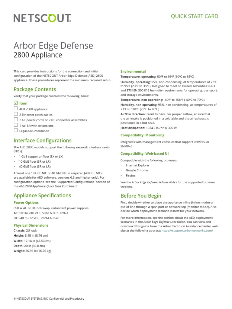 AED 2800 Quick Start Card and Insert | PDF | Computer Network | Command Line Interface