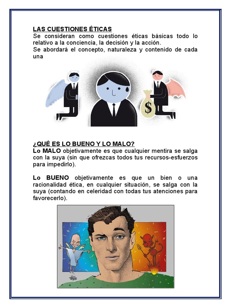 Las Cuestiones Éticas | PDF | Mal | Felicidad