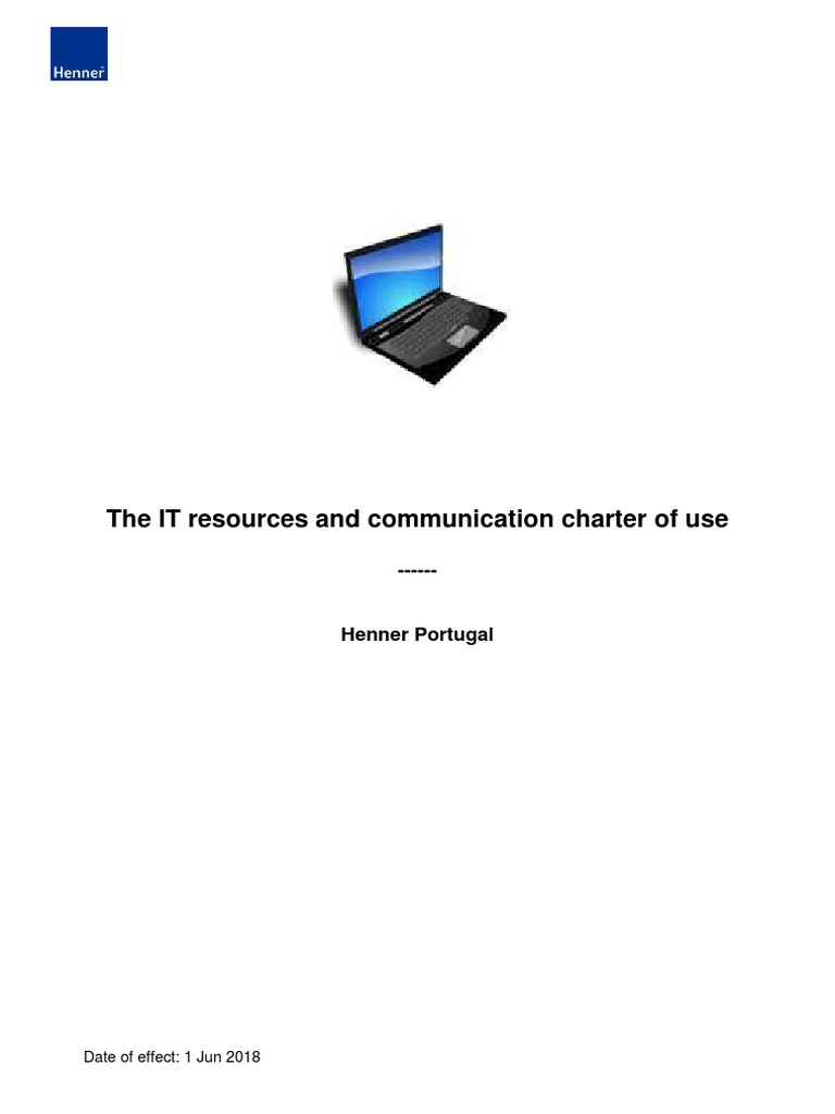 The IT Resources and Communication Charter of Use - 01 06 2018 | PDF ...