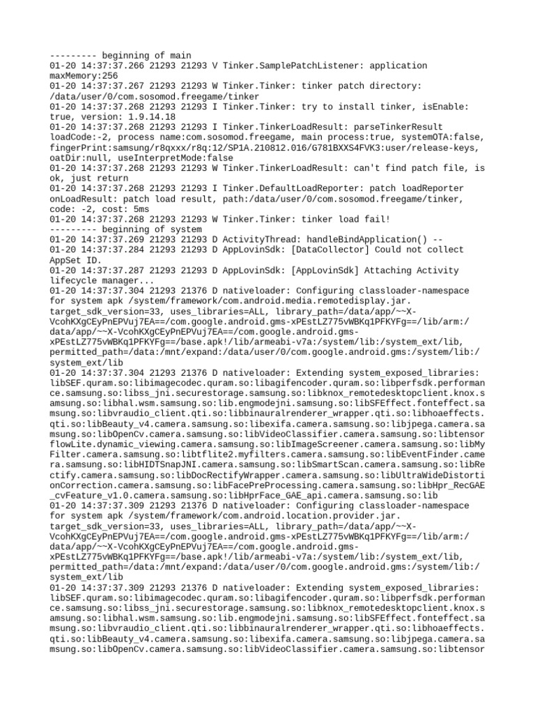 Eegame Logcat | PDF | Java (Programming Language) | Library (Computing)