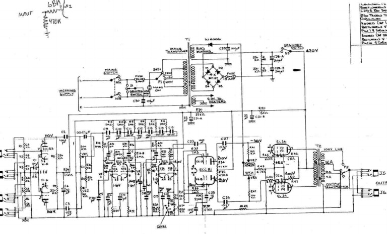 Sound City 50 Plus Schematic | PDF