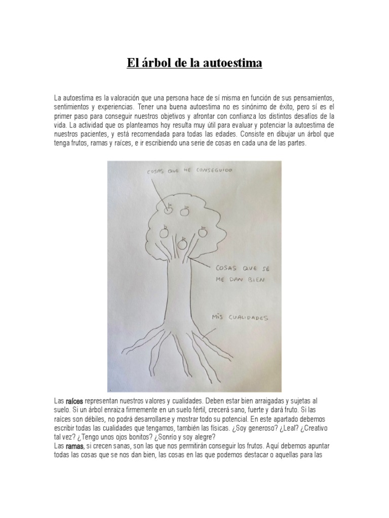 El Arbol de La Autoestima | PDF