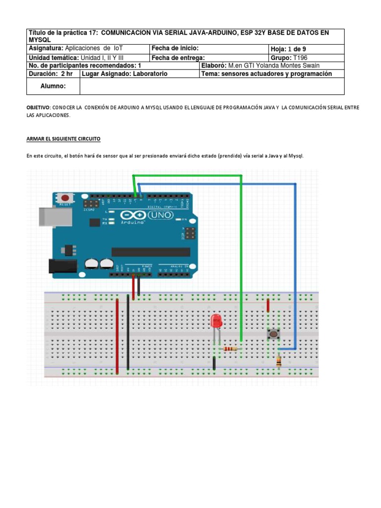 PrácticaNo17 - Java, Arduino, ESP32, Boton, Led y Mysql | PDF | Java ... PrácticaNo17 - Java, Arduino, ESP32, Boton, Led y Mysql | PDF | Java ...
