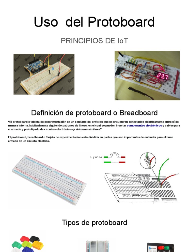 Partes y Uso del Protoboard | PDF