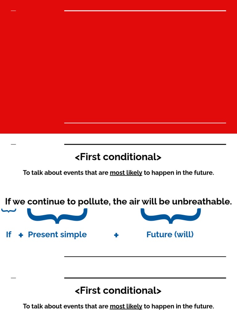 First Conditional | PDF