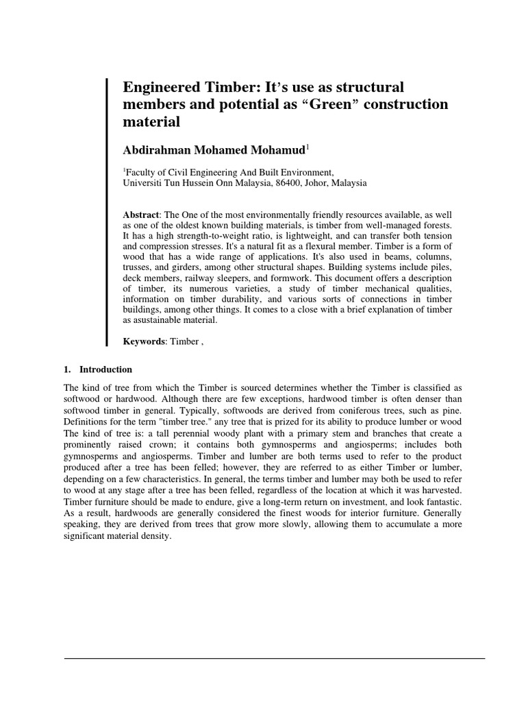 Timer Paper | PDF | Lumber | Wood