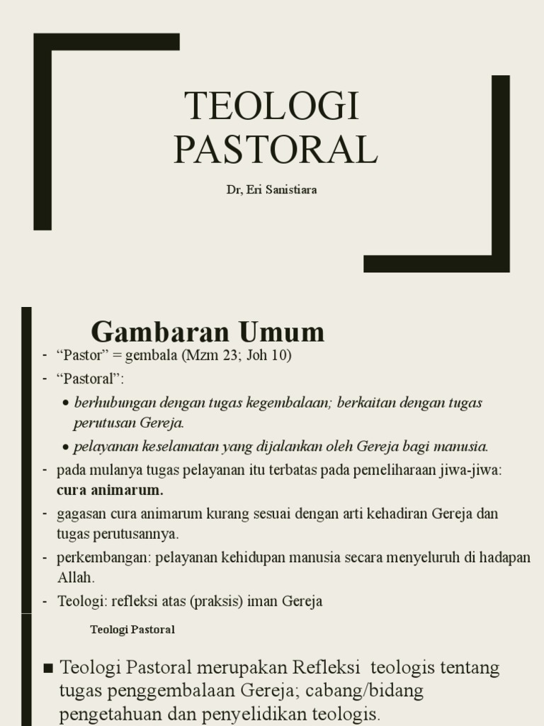 Teologi Pastoral | PDF | Filsafat