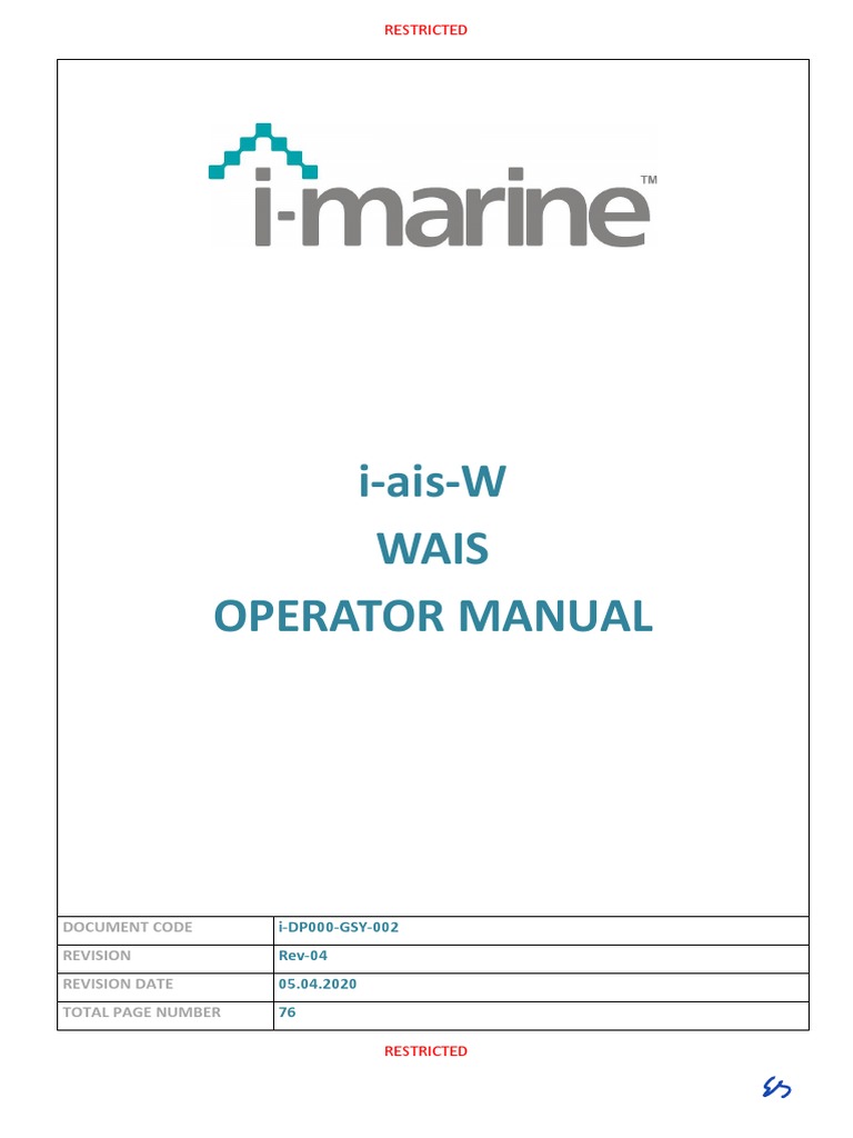 I DP000 GSY 002 WAIS Operator Manual | PDF | User Interface ...