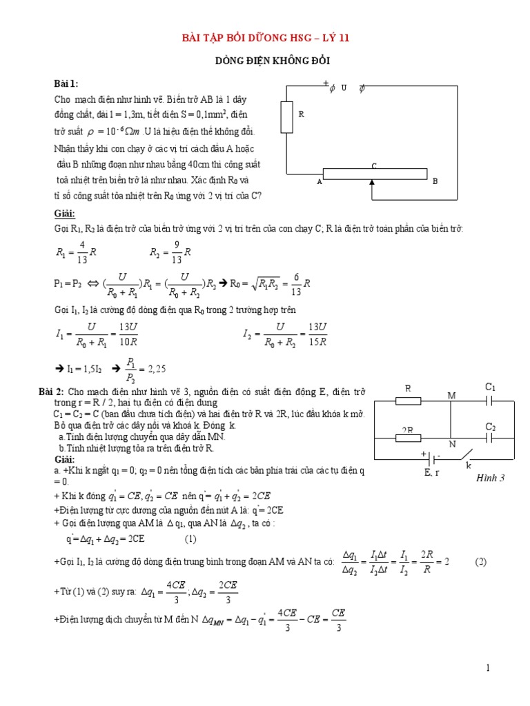 Bai Tap Boi Duong HSG Vat Li 11 | PDF