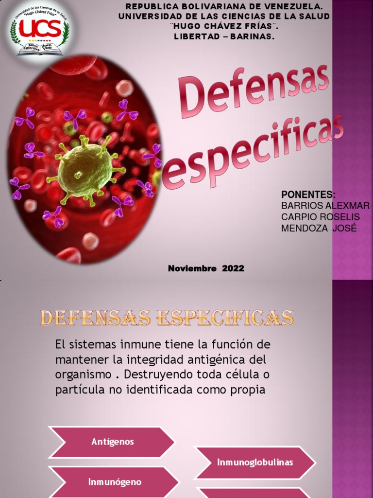 Defensas Especificas | PDF | Anticuerpo | Sistema inmune