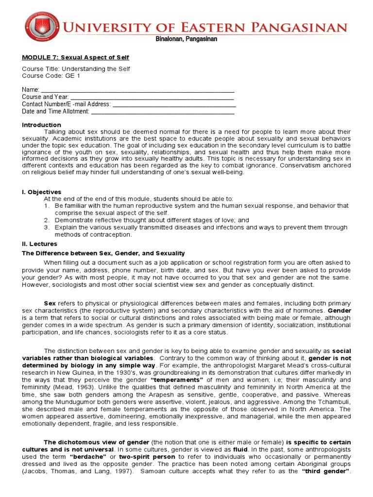 Uts Module 7 | Download Free PDF | Sexual Orientation | Herpes Simplex