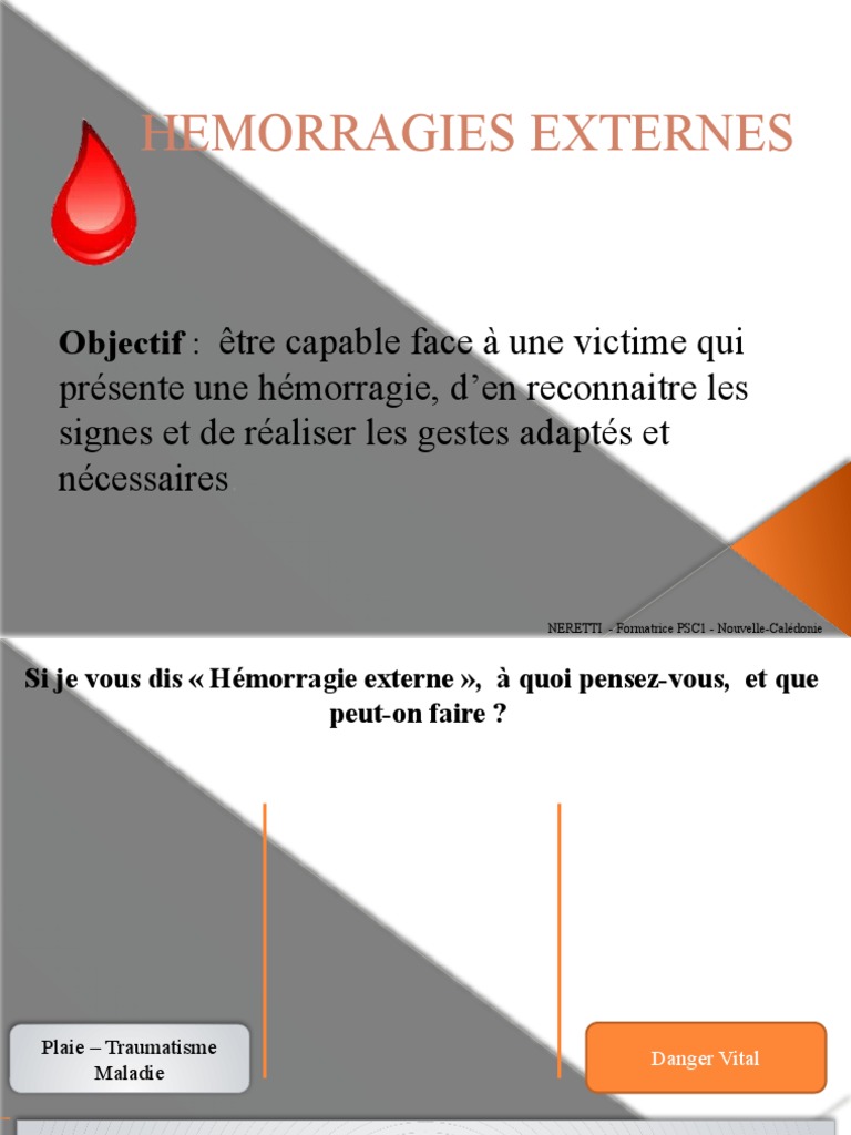 Hemorragies Externes Acn | PDF | Saignement | Plaie