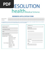 Z583 Medical Scheme Membership Form | PDF | Pension