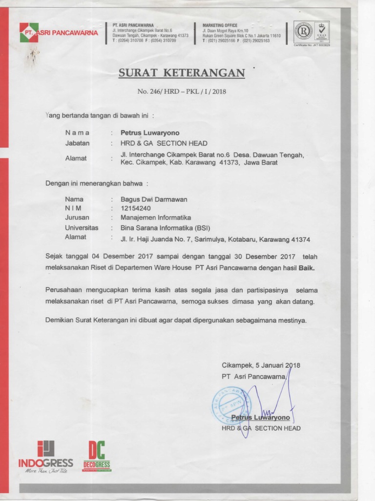 File 15 Surat Keterangan Riset | PDF