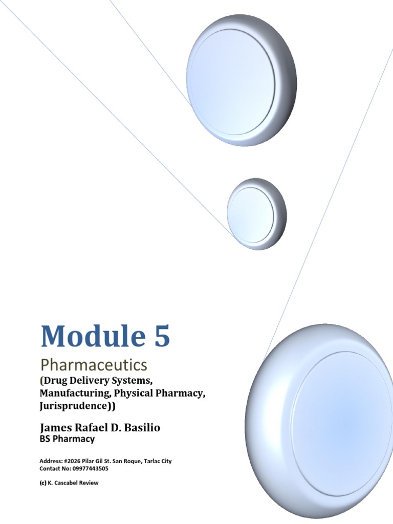 Module 5 - Pharmaceutics | PDF | Tablet (Pharmacy) | Topical Medication