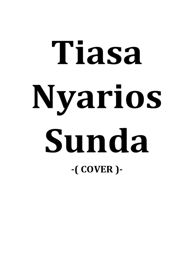 CH-Tiasa Nyarios Sunda | PDF