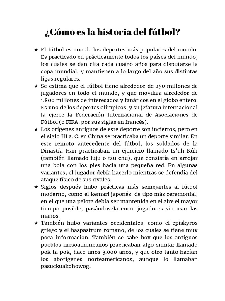 Historia Del Football - Documentos de Google | PDF | Asociación de ...