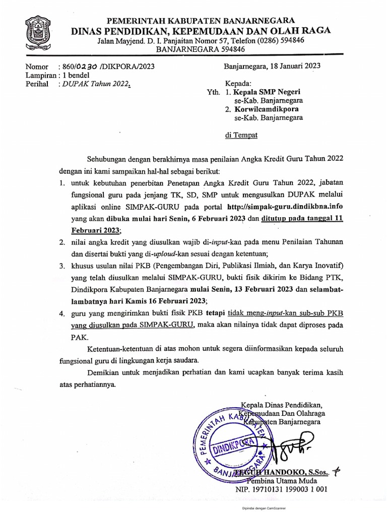 Dupak Tahunan 2022 | PDF