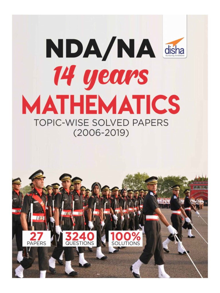 NDA 14 Year Math Pyq Disha Publication | PDF