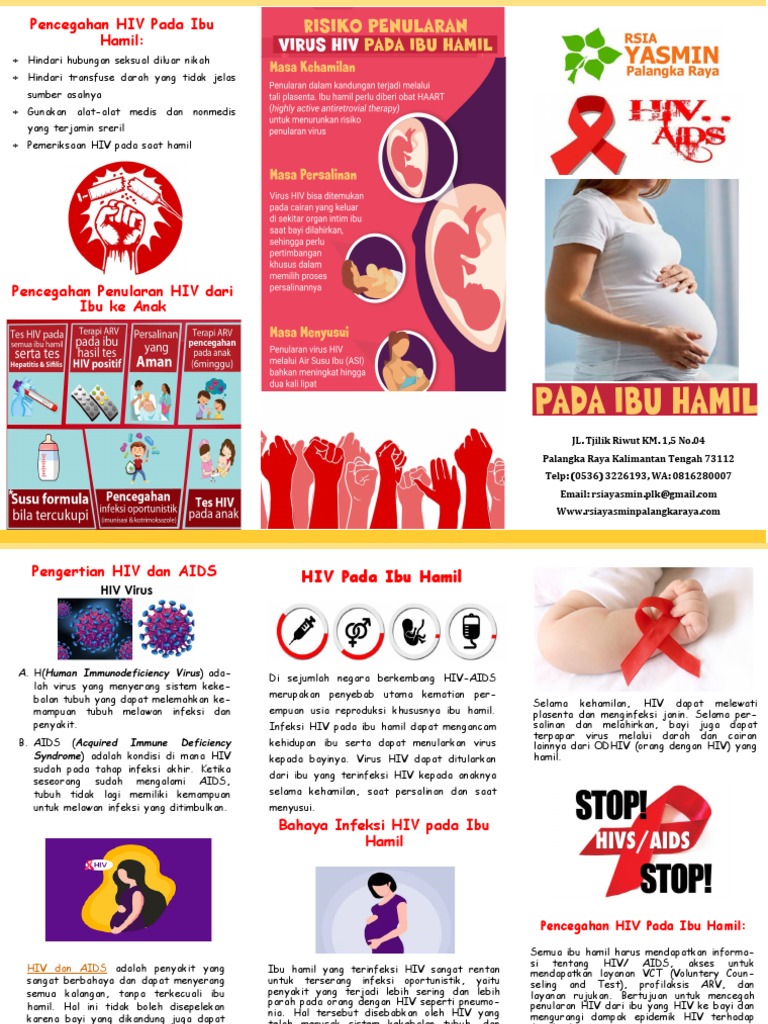 LEAFLET HiV PADA IBU HAMIL | PDF