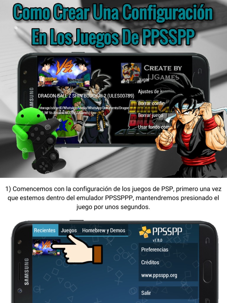 Como Configurar Juegos PPSSPP | PDF