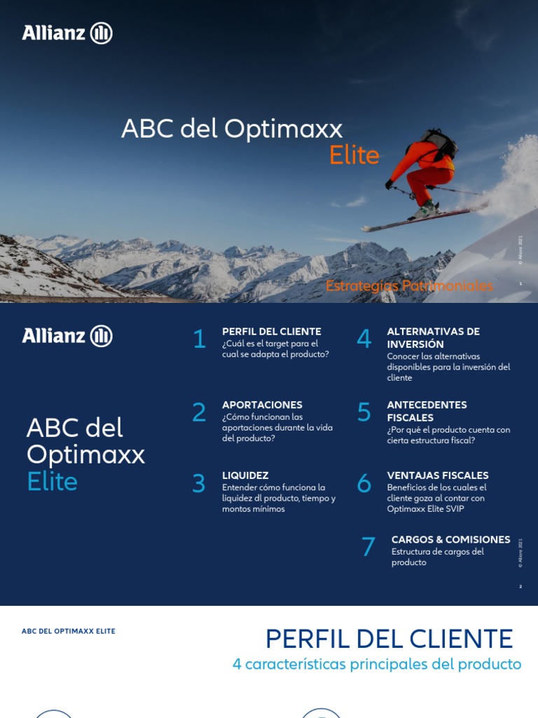 Abc Del Optimaxx Elite Pdf Impuestos Póliza De Seguros