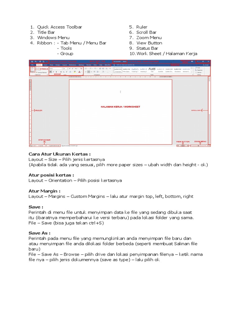 Panduan Lengkap Fitur Microsoft Word | PDF | Seni & Disiplin Bahasa