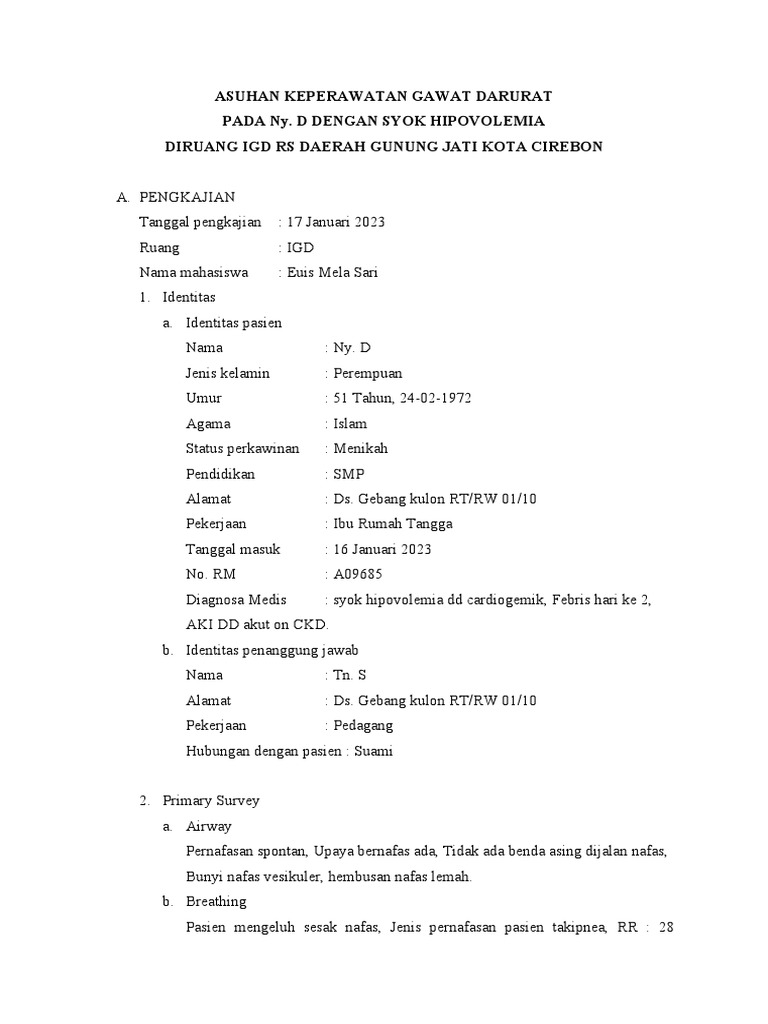 Askep Igd Revi | PDF