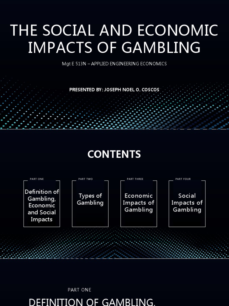 The Social and Economic Impacts of Gambling | PDF | Gambling | Taxes