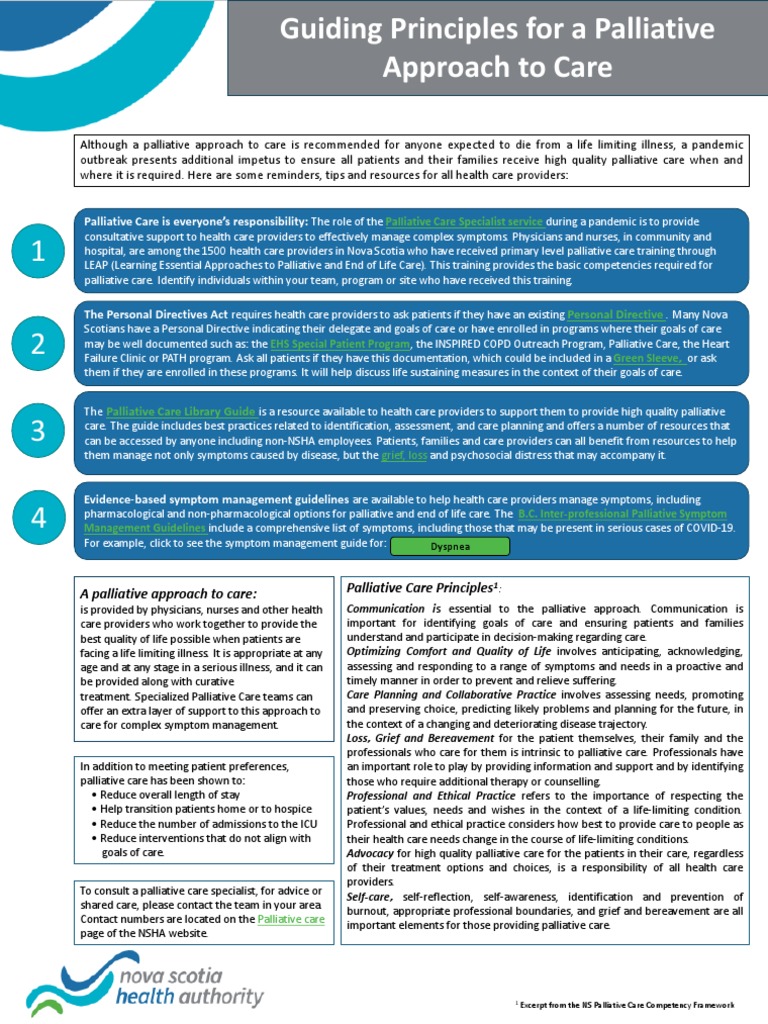 Palliative Care Guiding Principles and Resources | PDF | Palliative ...