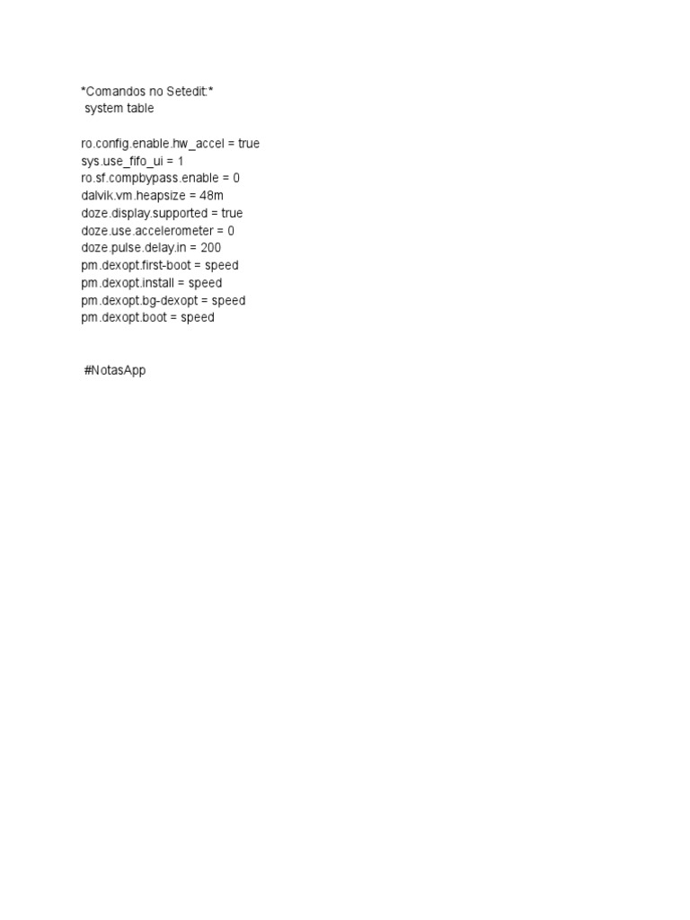 Comandos Setedit | PDF