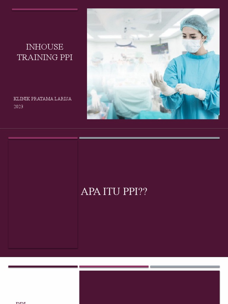 Inhouse Training Ppi: Klinik Pratama Larisa 2023 | PDF