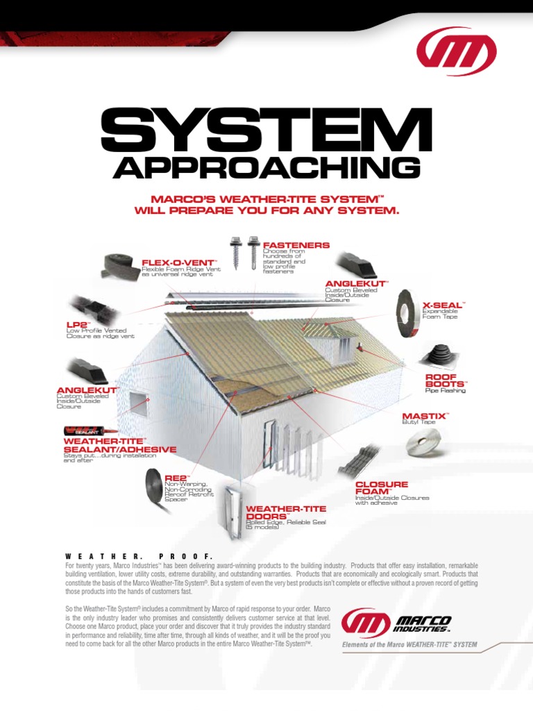 Weather-Tite System | Roof | Adhesive
